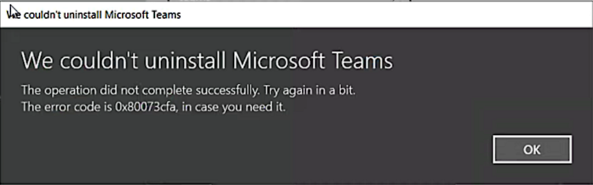 New Windows 10 0x80073CFA fix requires installing WinAppSDK 3 times